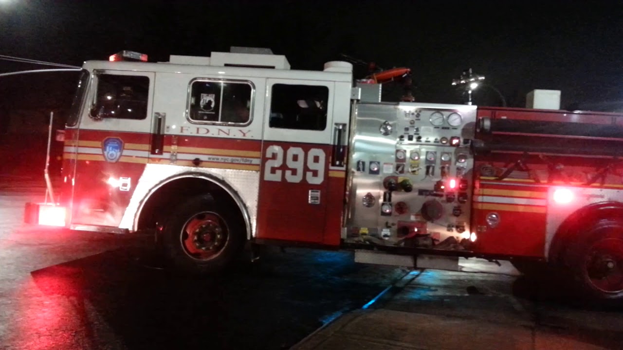 FDNY engine 299 Spare returning to quarters - YouTube