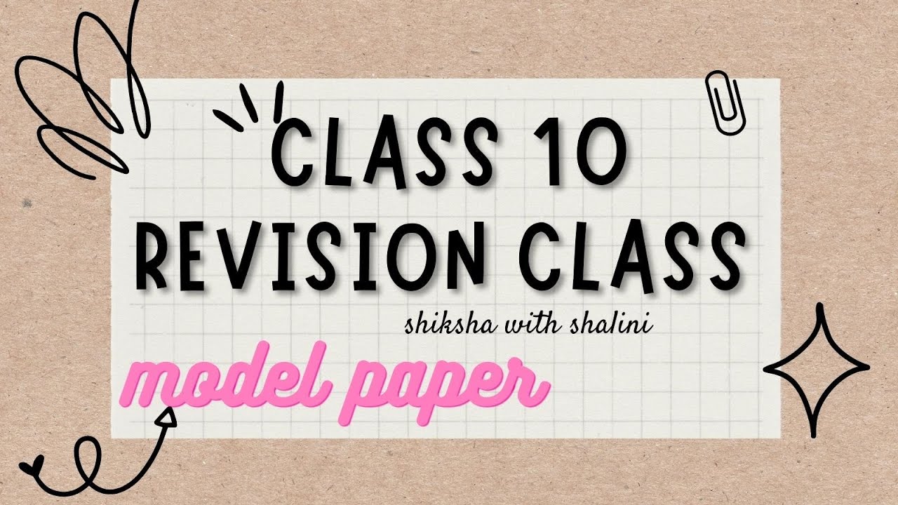 10.3 model paper || revision ||pre board/board science - YouTube