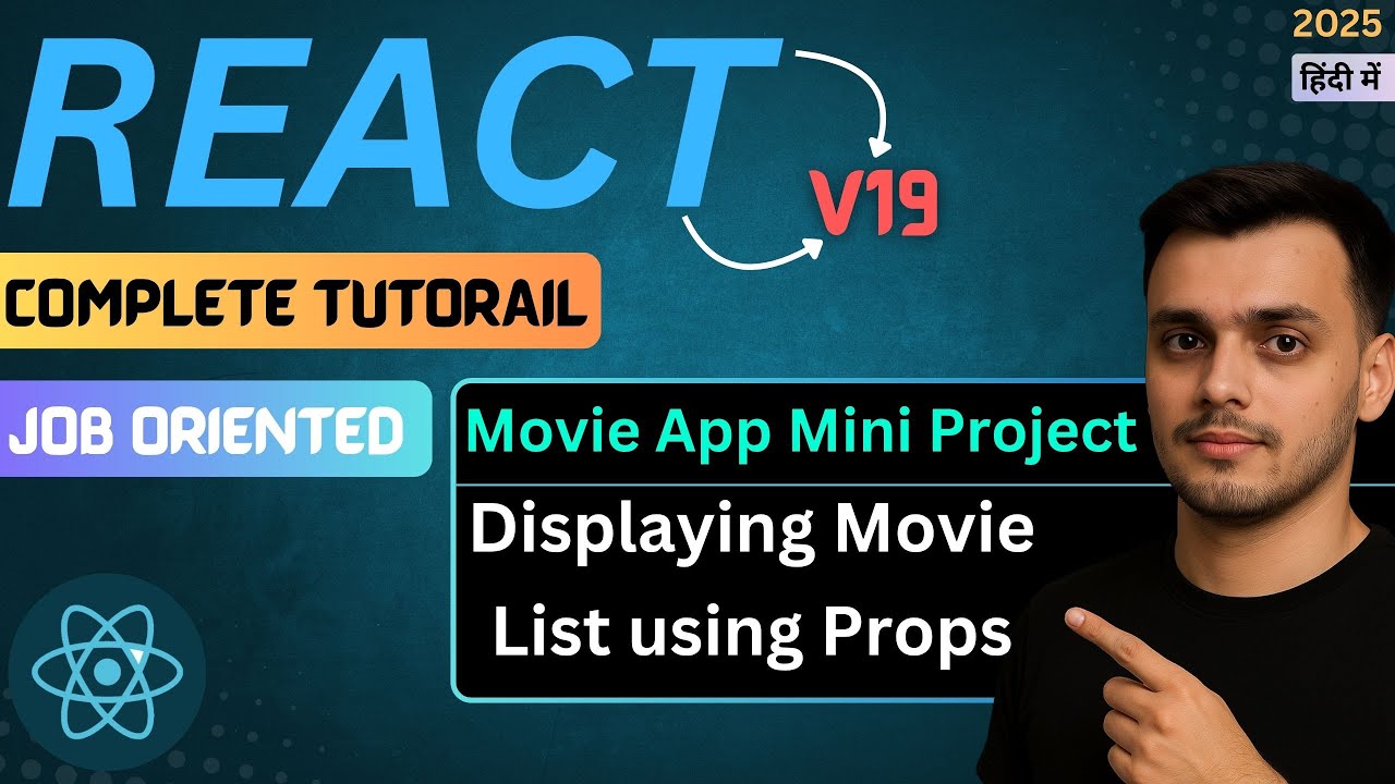 #54 Displaying Movie List With Props | React JS Tutorial | React JS ...
