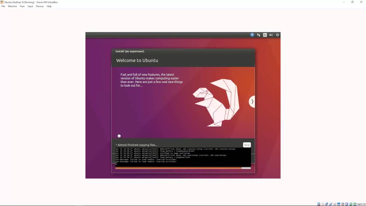 How to install Ubuntu Desktop 16.04 LTS on Virtualbox - YouTube