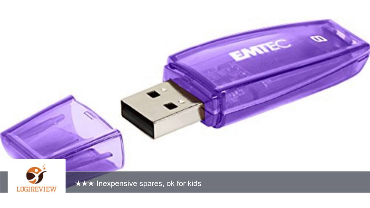EMTEC 8 GB Color Mix USB 2.0 Flash Drive, Purple | Review/Test - YouTube