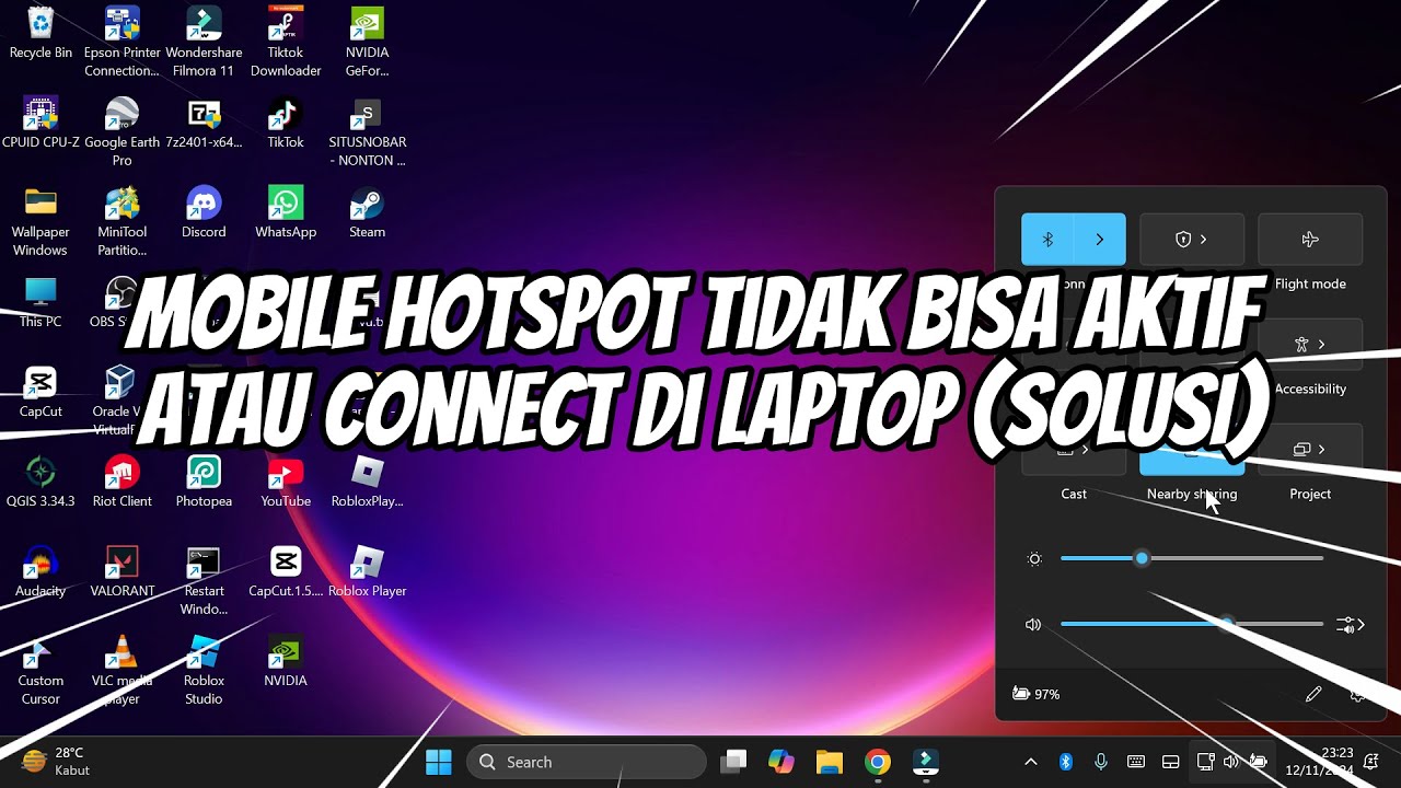 Cara Mengatasi Mobile Hotspot Tidak Bisa Aktif atau Connect di Laptop ...