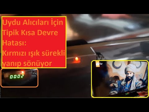 Uydu Alıcısı Gözü Yanıp Sönüyor - Uydu Açılmıyor - LNB Aşırı Yüklendi Kabloda kısa devre var