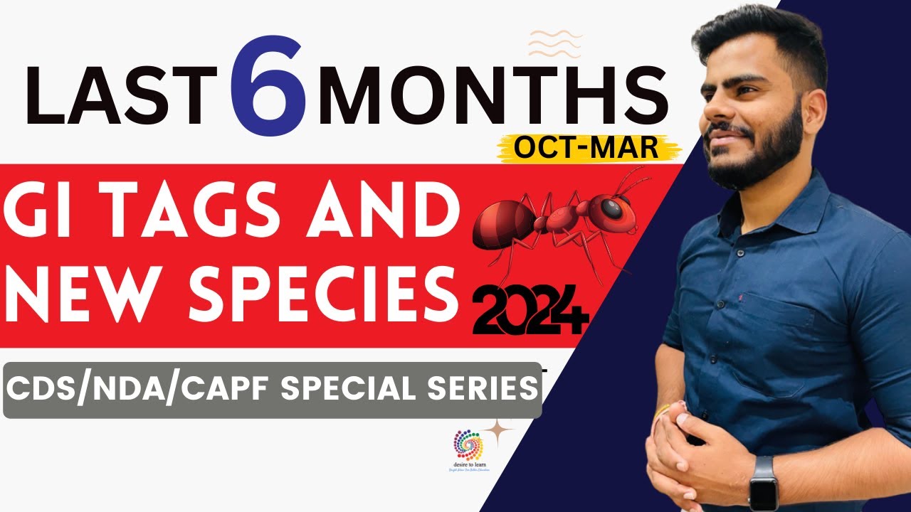 GI TAGS & NEW SPECIES DISCOVERED FROM OCT 2023 TO MARCH 2024 || BY ...