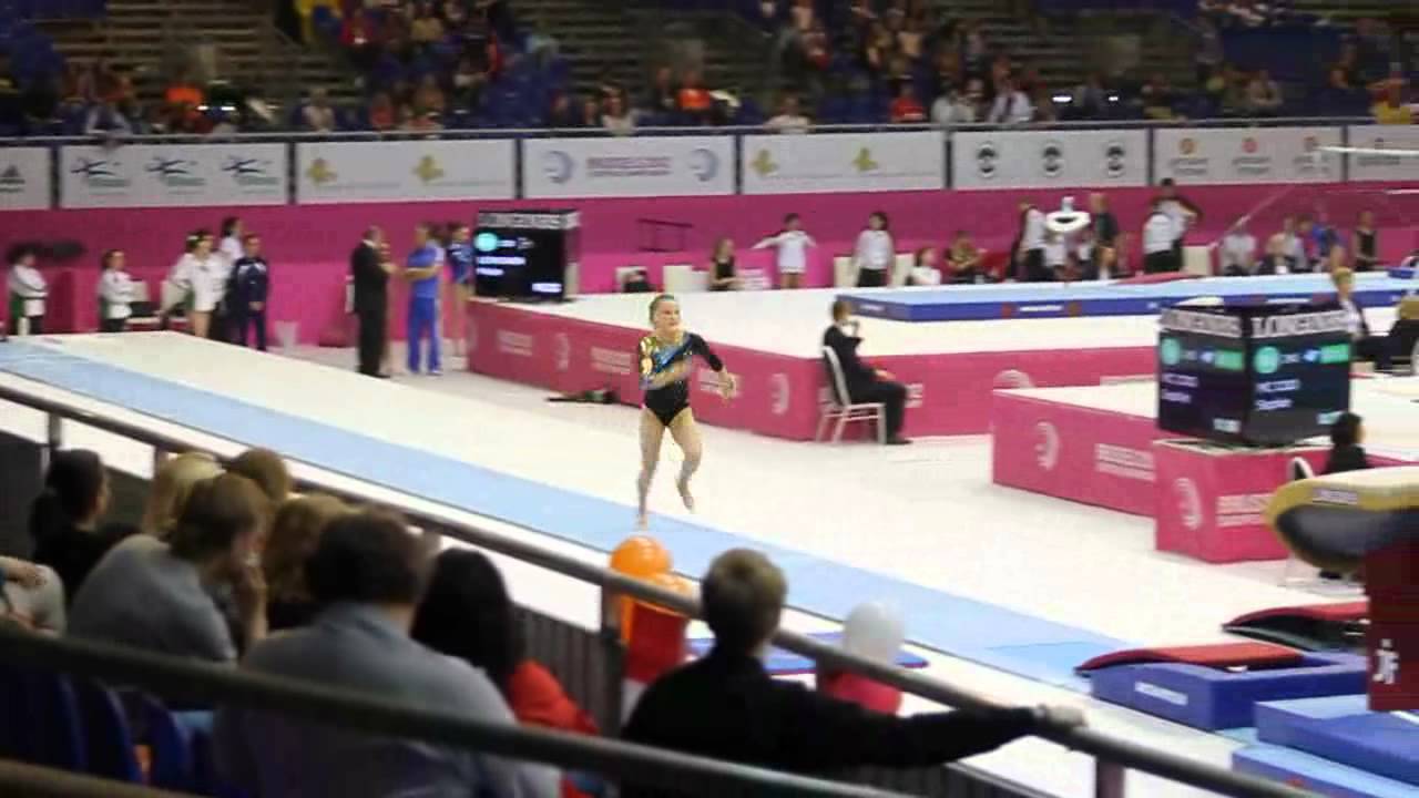 Victoria GENBERG SWE, Vault Senior Qualification, European Gymnastics ...
