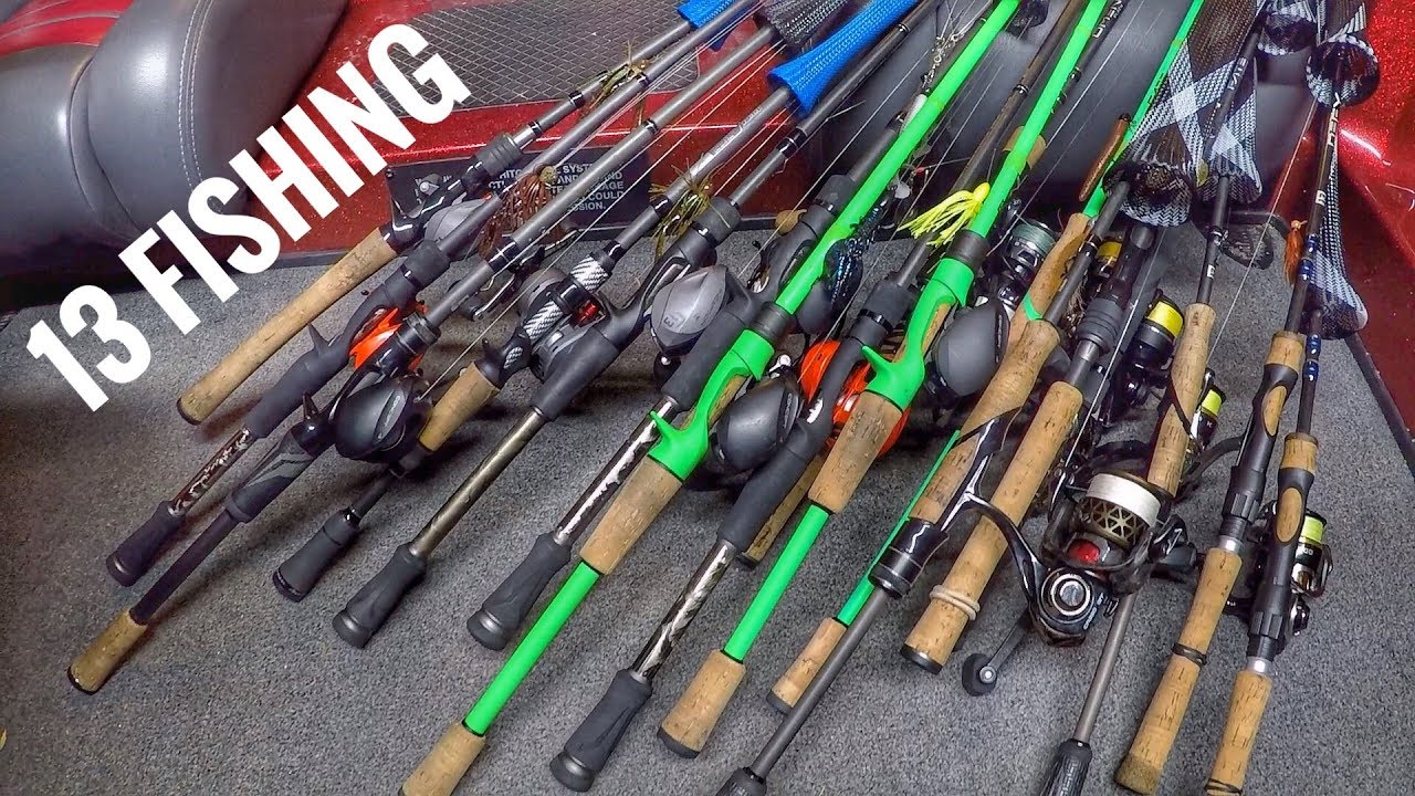 13 Fishing Rod Arsenal!! - YouTube