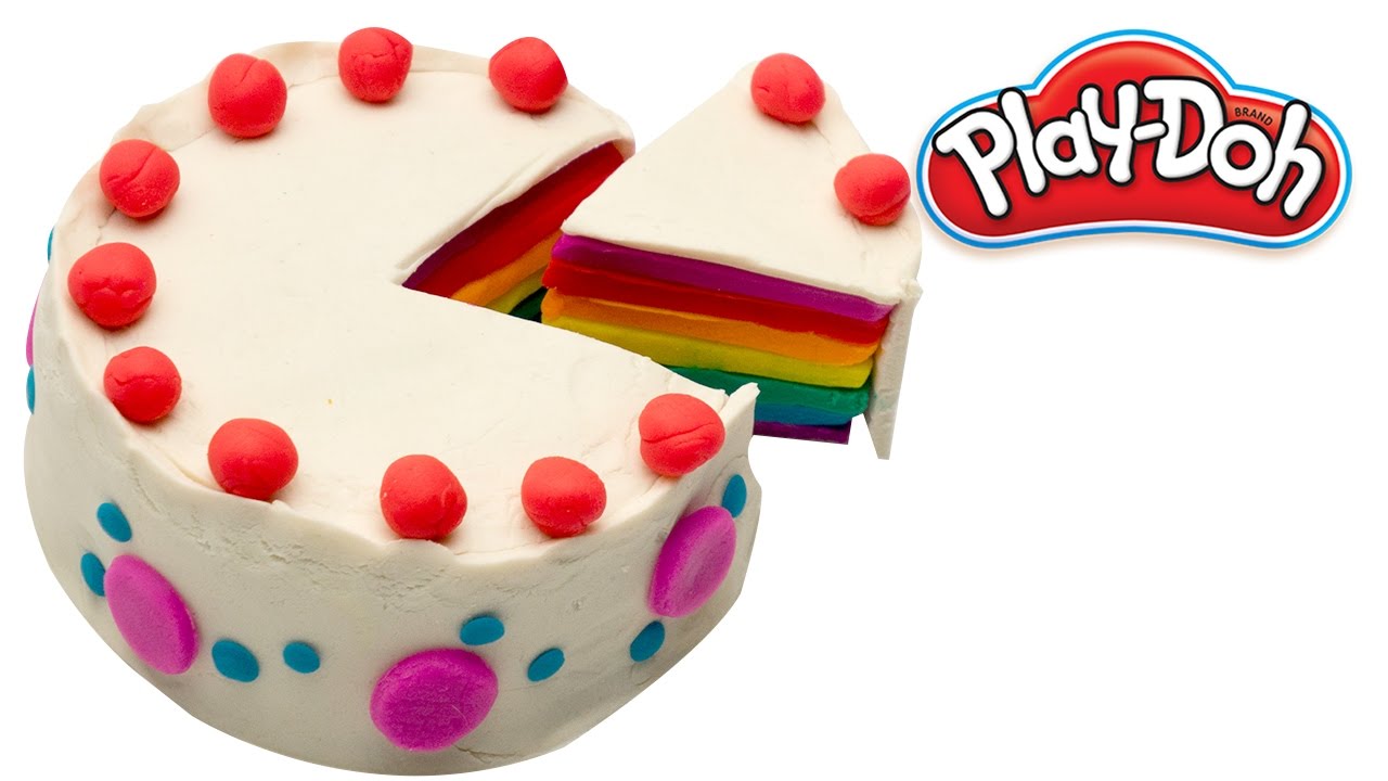 DIY Play Doh How to Make Birthday Cake using Clay | Rainbow Birthday ...