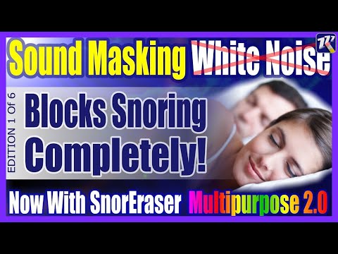50% Less Volume Than White Noise Sound Masking To Block Out Snoring