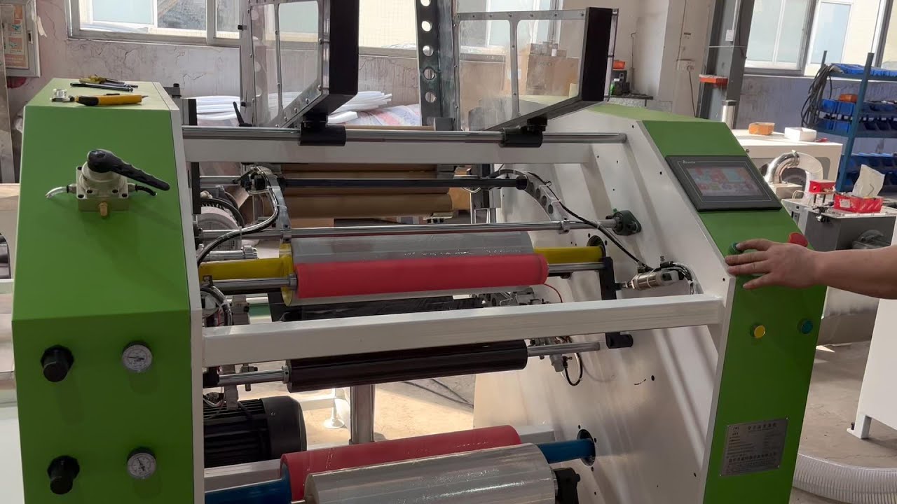 Full Automatic Stretch Film Rewinder Machine, Good Price Hand roll ...