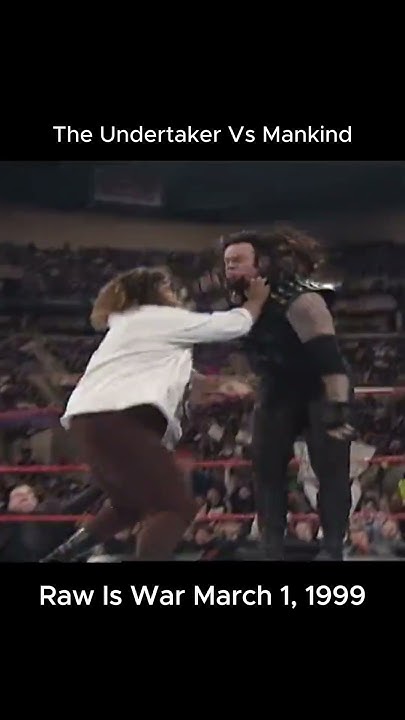 Mankind vs The Undertaker Raw is war 1 March 1999 #wwewrestler #wwe - YouTube
