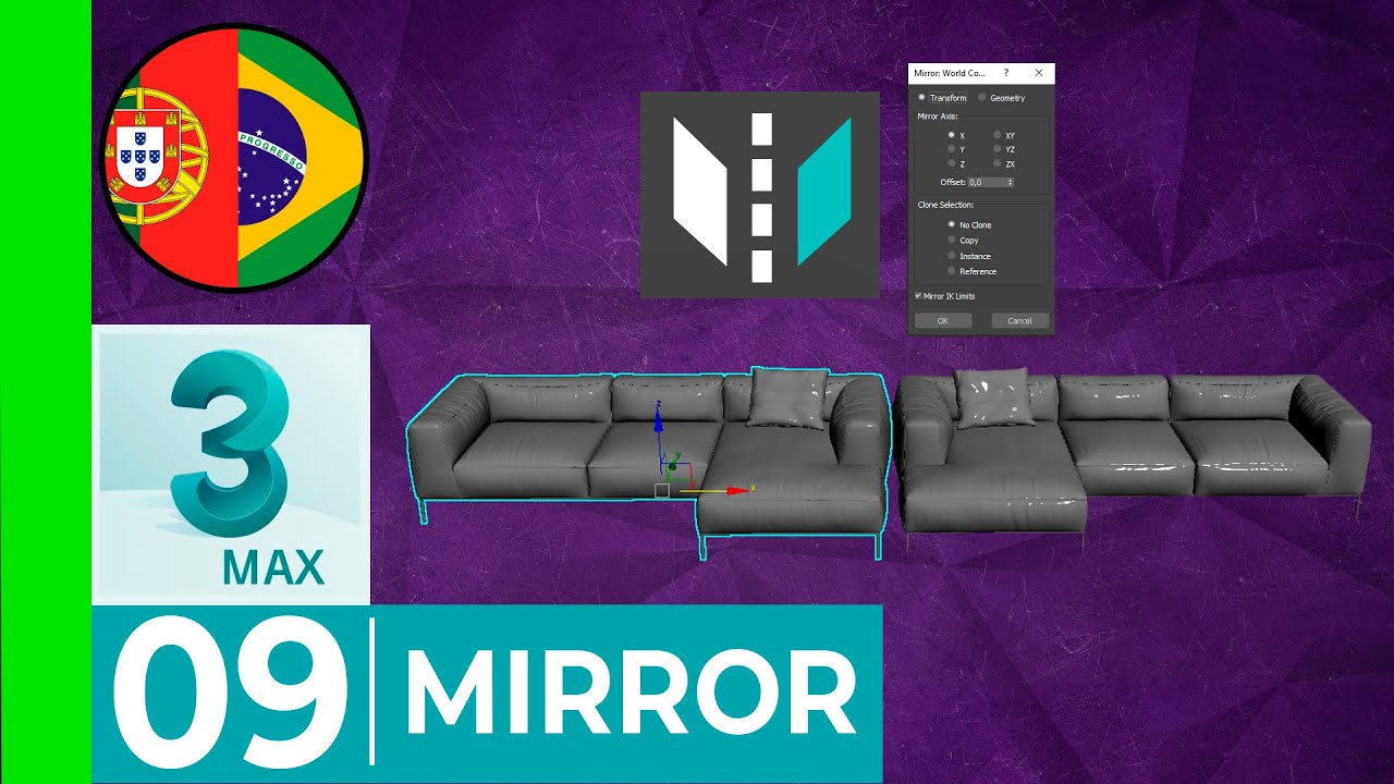 09 | 3ds Max MIRROR - YouTube