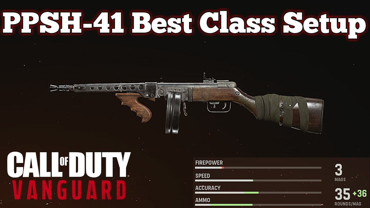 Call of Duty: Vanguard - PPSH-41 Best Class Setup - YouTube