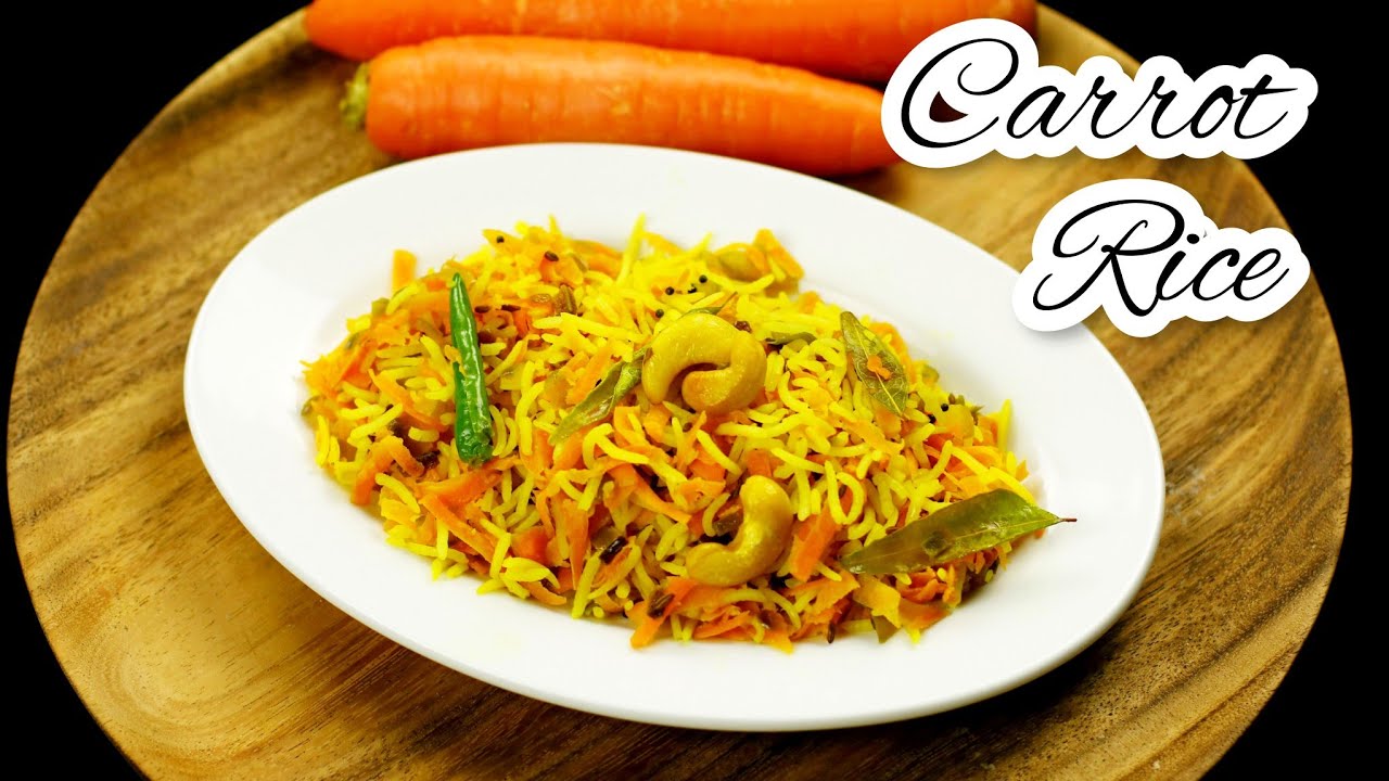 easy carrot rice for kids & toddler |healthy & quick recipe|simple food ...
