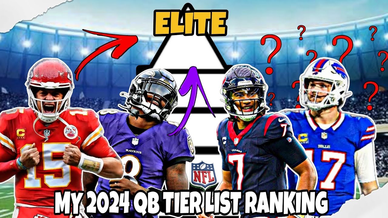 My 2024 QuarterBack Tier Ranking - YouTube