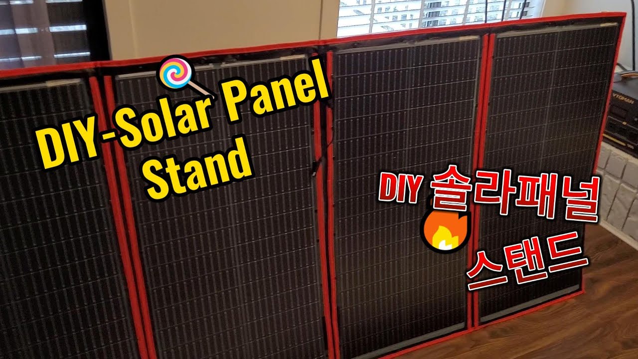 DIY-Solar Panel Stand - YouTube