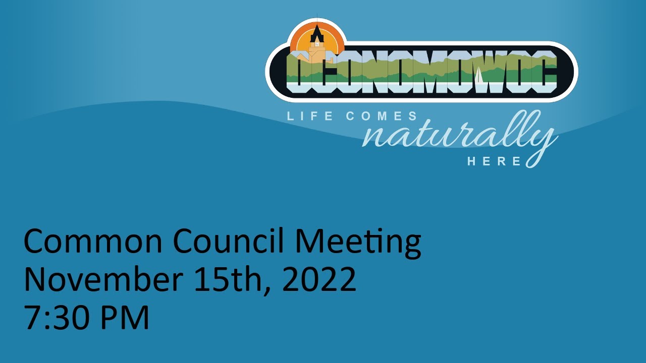 Common Council Meeting 11-15-22 7:30 PM - YouTube