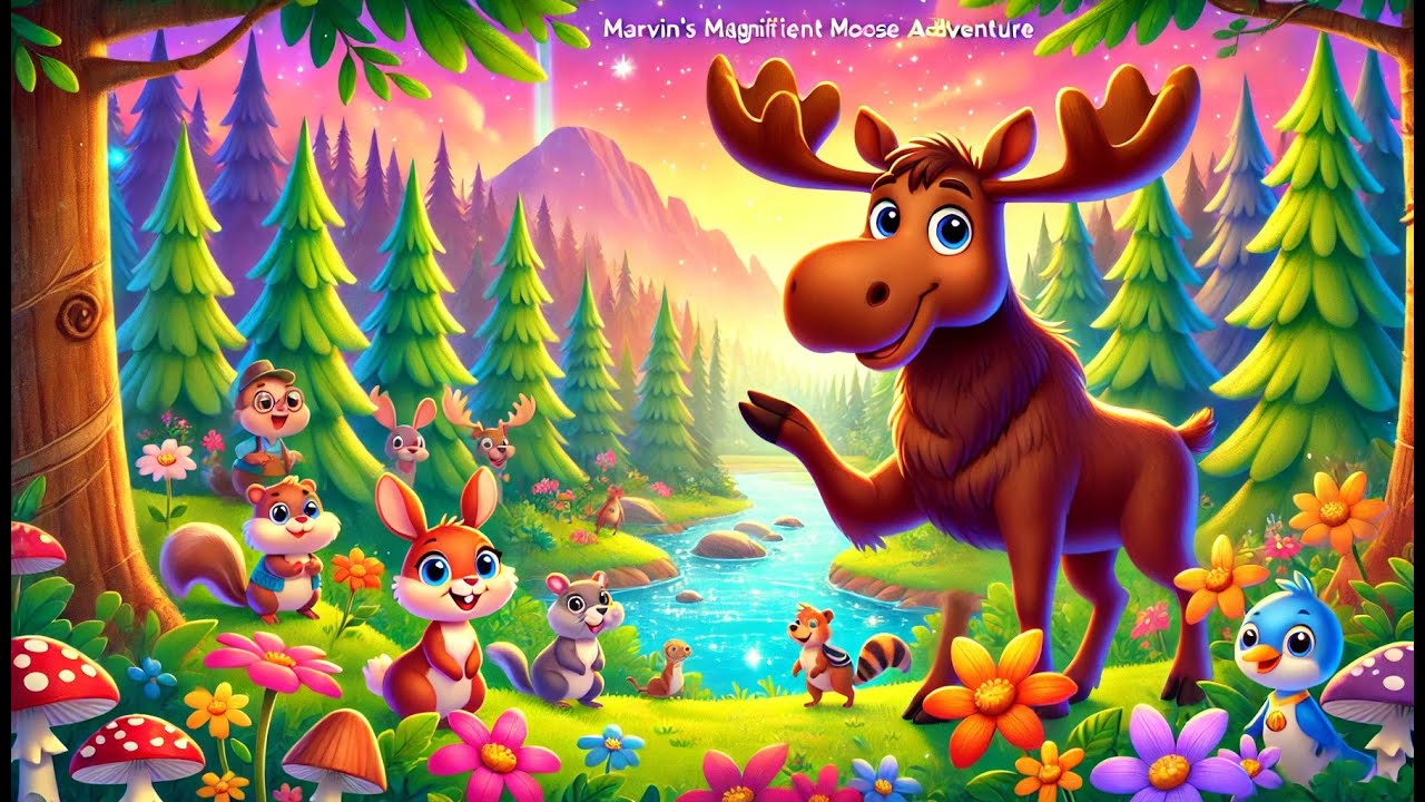 🦌 Marvin's Magnificent Moose Adventure | Fun Wildlife Video for Kids 🦌 ...
