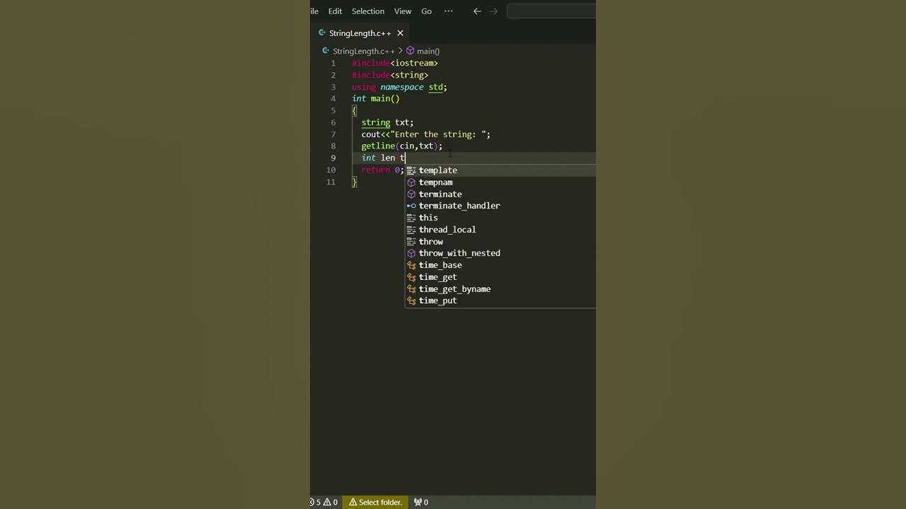 String Length In C Coding Javaclass Computerscience Tutorial Programming Youtube