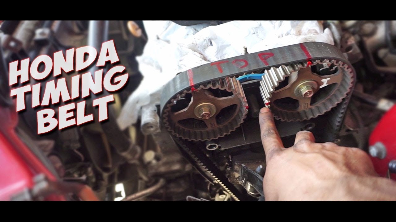 HOW TO HONDA B series Timing BELT AT HOME Honda CR V YouTube