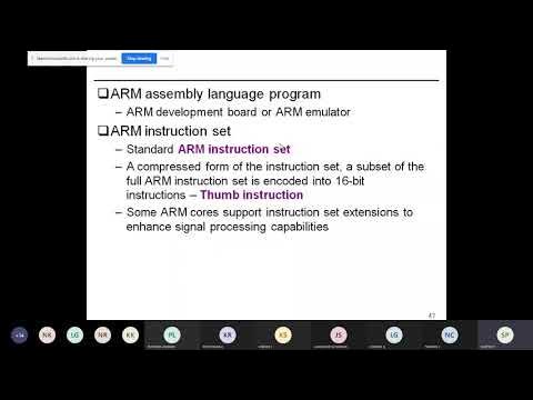 MicroControllers and Embedded Systems - ARM Instruction set - YouTube