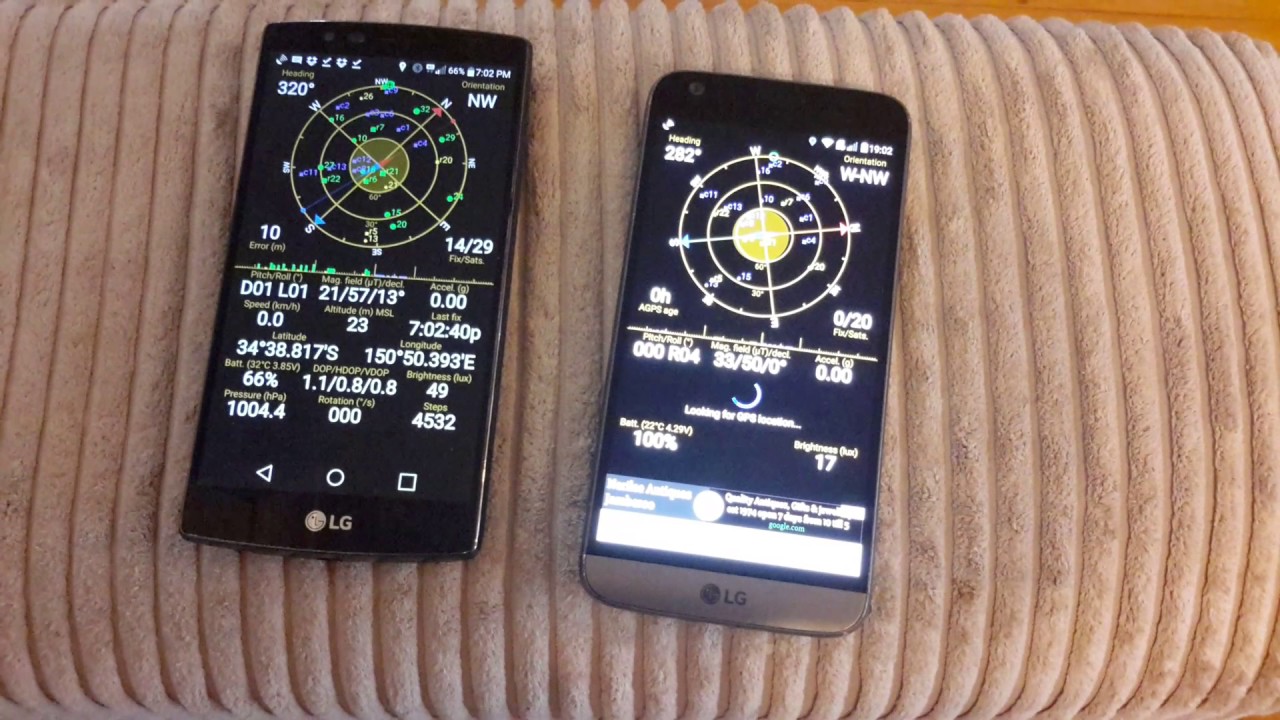 LG G4 vs LG G5 GPS Sync error - YouTube