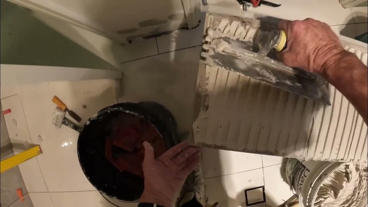 The Skills of a Professional Tiler - YouTube