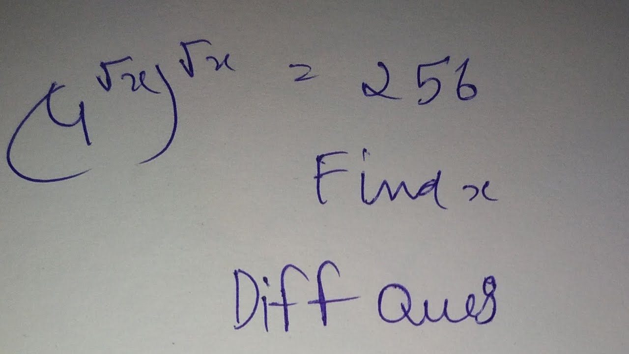 Exponents And Powers Difficult Question Maths Olympiad Youtube