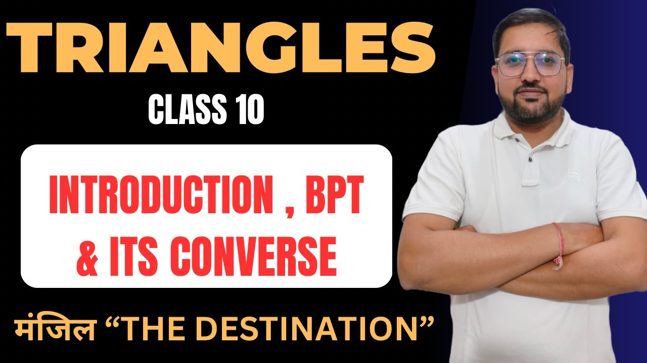 TRIANGLES | CLASS 10 | INTRODUCTION & BPT | EXERCISE 6.1 | MATHS BY ...