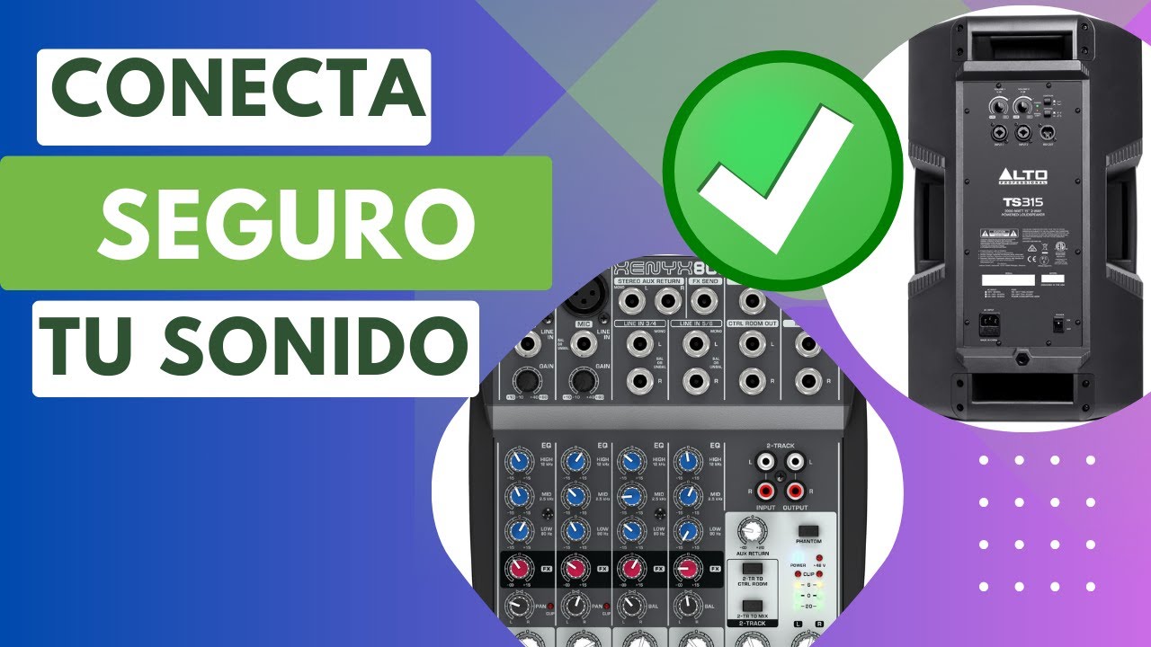 Como conectar correctamente CONSOLA ANÁLOGA a Parlante ACTIVO - YouTube