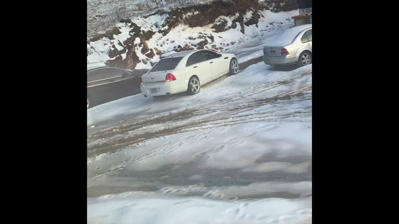 Chevy Caprice PPV versus Minimal Snow and Ice - YouTube