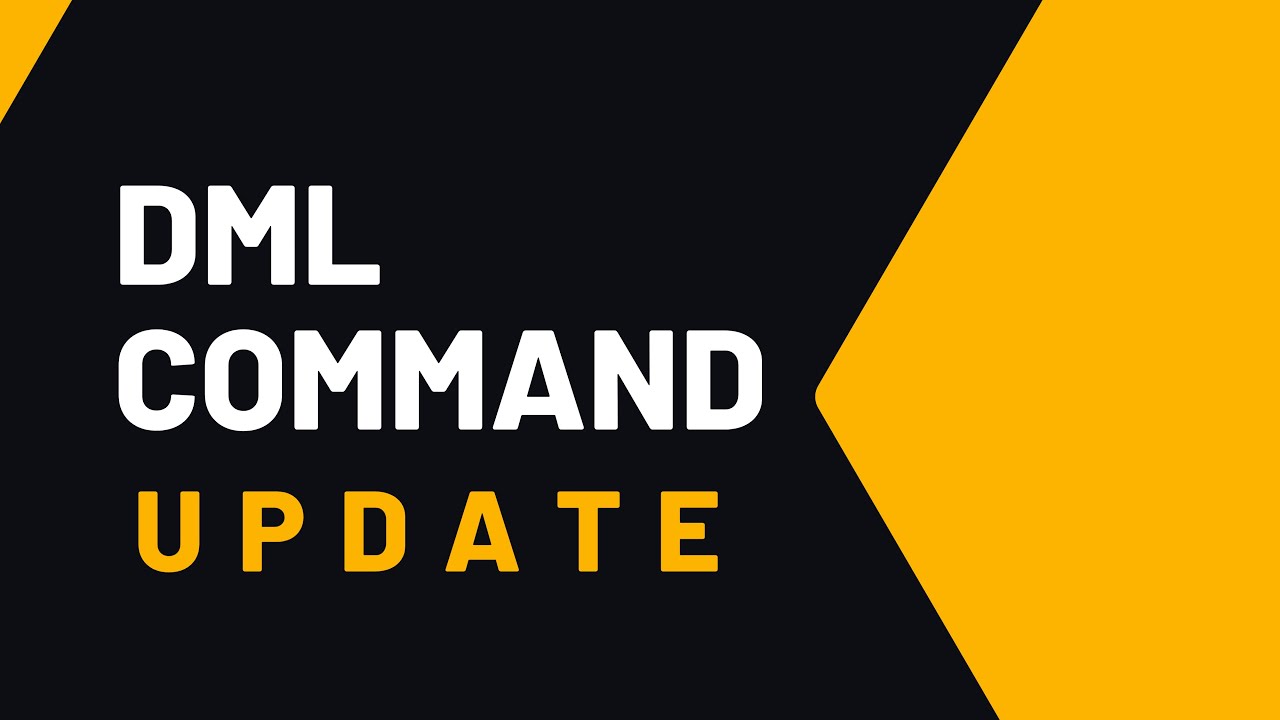 Update Rows In A Table Dml Commands Oracle Sql Fundamentals Youtube 3588