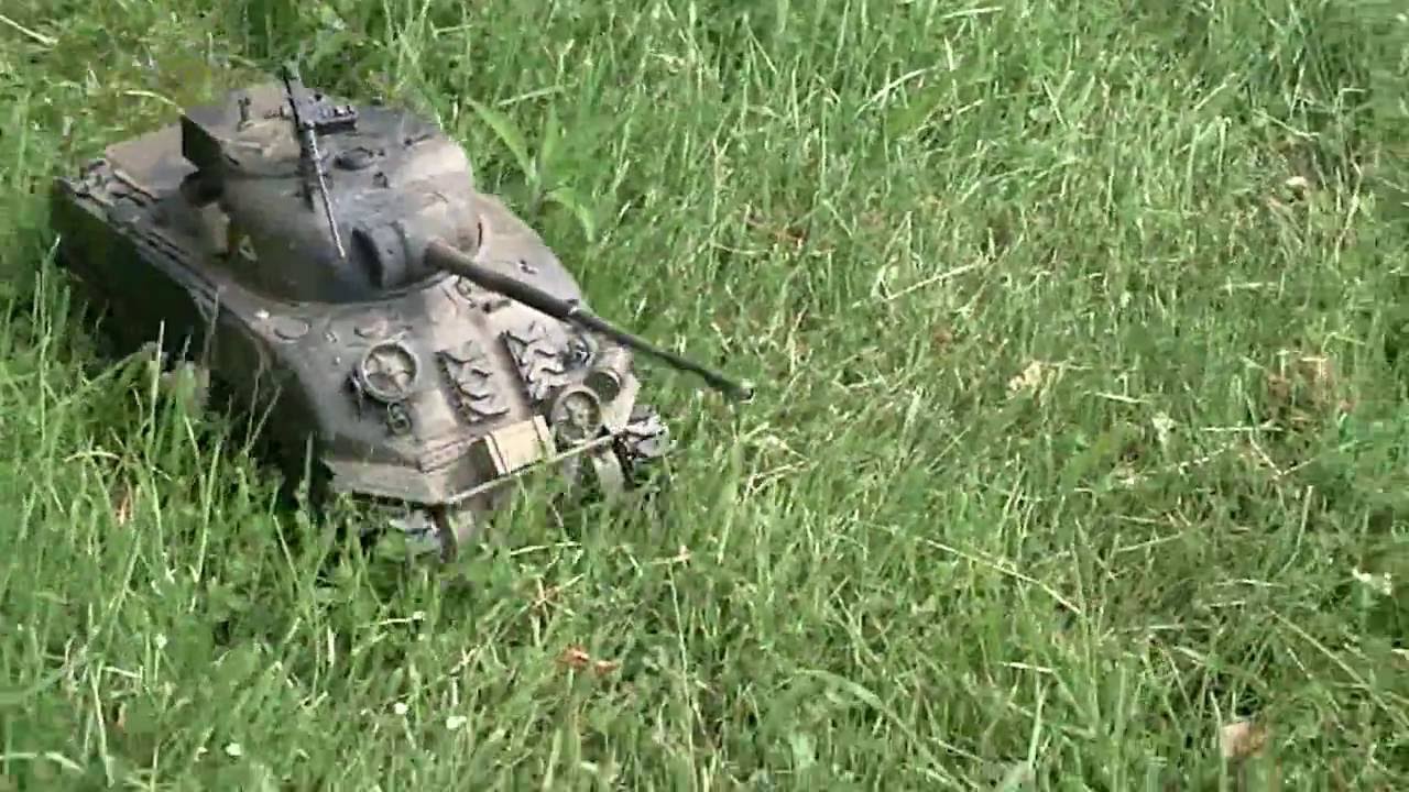 1/16 R/C Sherman (Hybrid) Firefly - YouTube