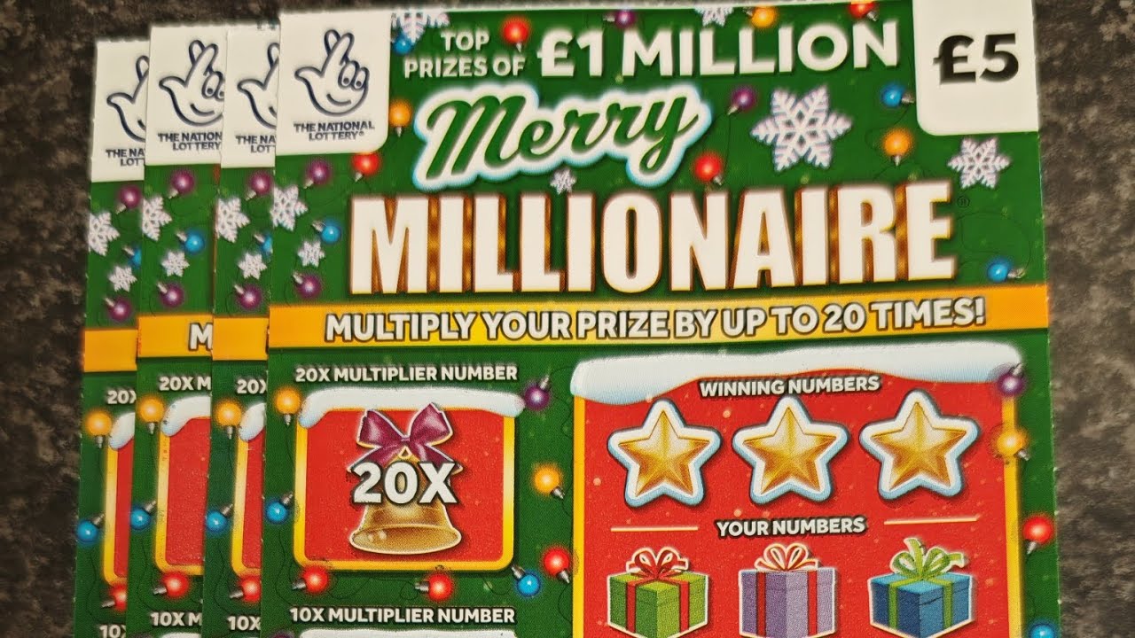 merry millionaire scratch cards £20 in play - YouTube