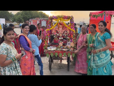 Diu ma Ganpati/ Maha Aarti ane 7 ma divas nu Ganpati Bapa nu visarjan ...