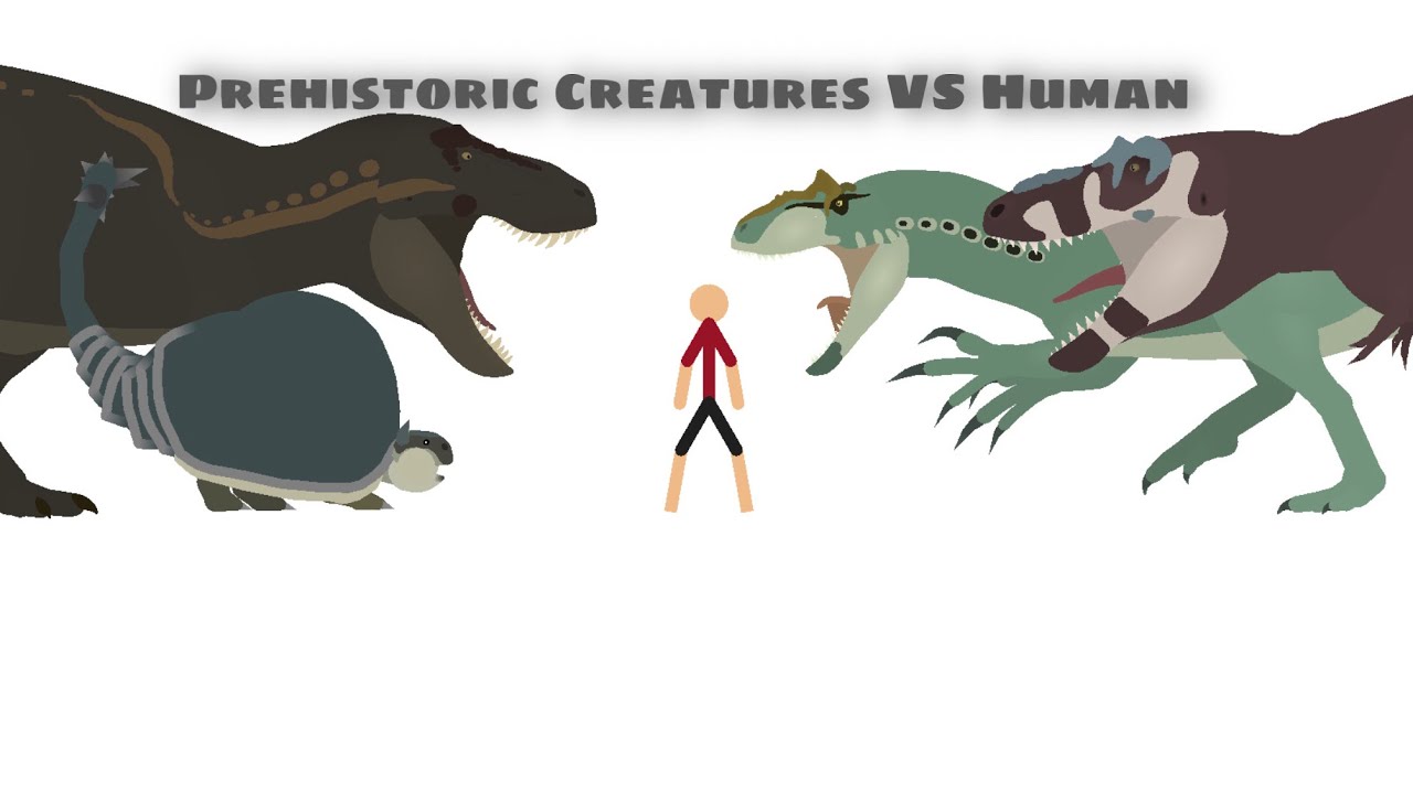 Prehistoric Creatures vs Human - YouTube
