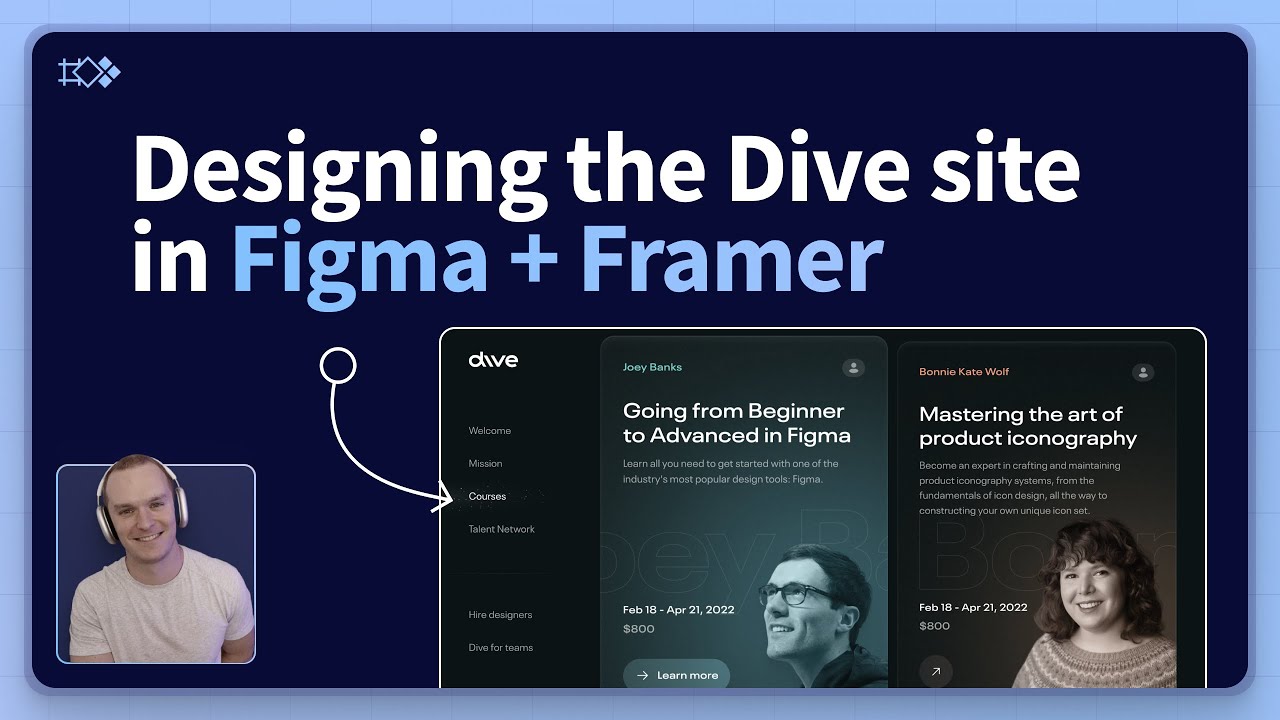 Designing the new Dive website in Figma + Framer - YouTube