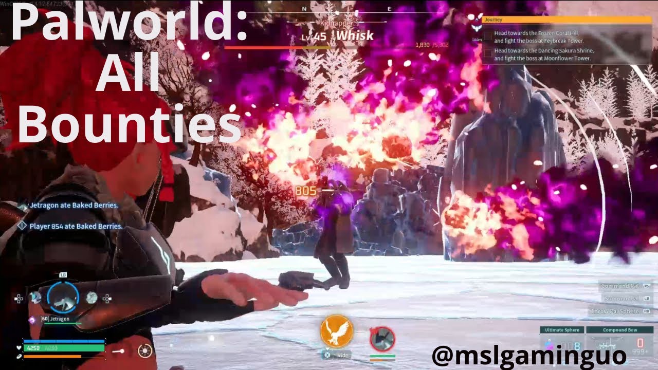 Is there a bounty on my head? Palworld: All Bounty Locations - YouTube