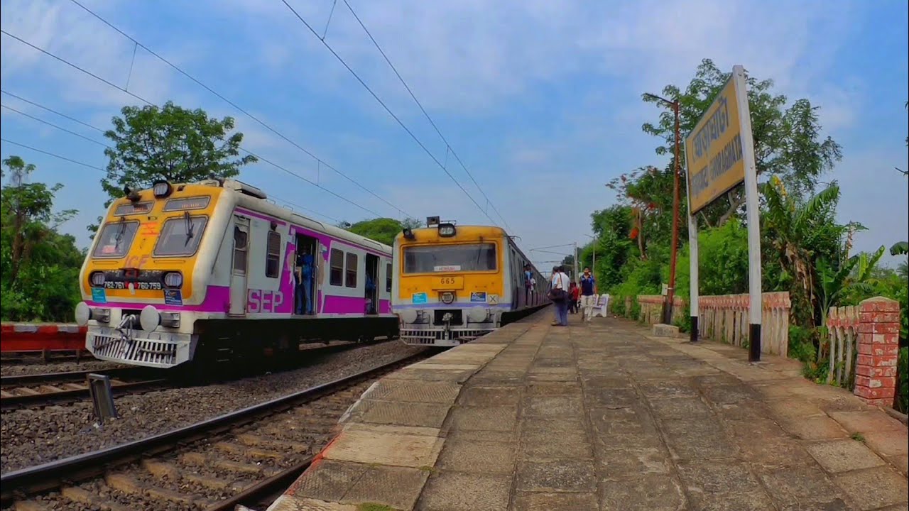 Most Rarest Emu Overtaking | Mednipur - Howrah ICF Medha Fast Overtake ...