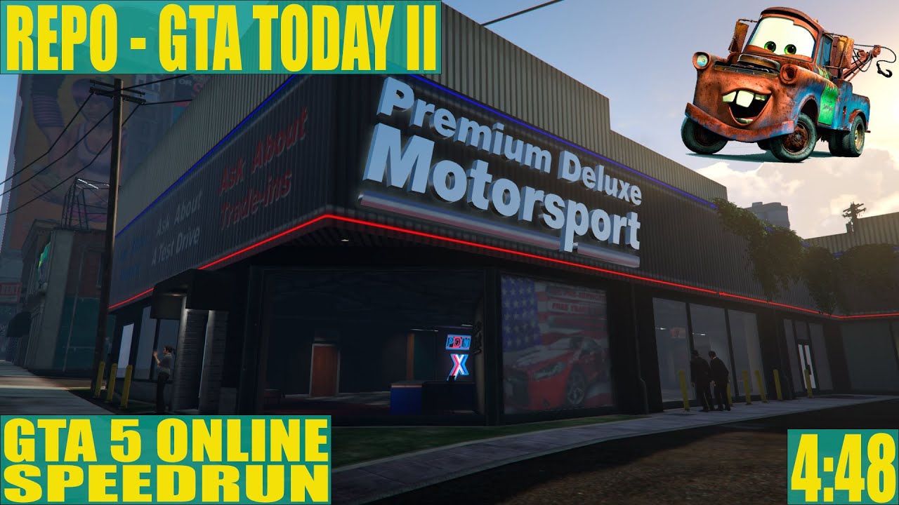 GTA 5 Online Mission Repo - GTA Today II World Record 4:48 (Speedrun ...