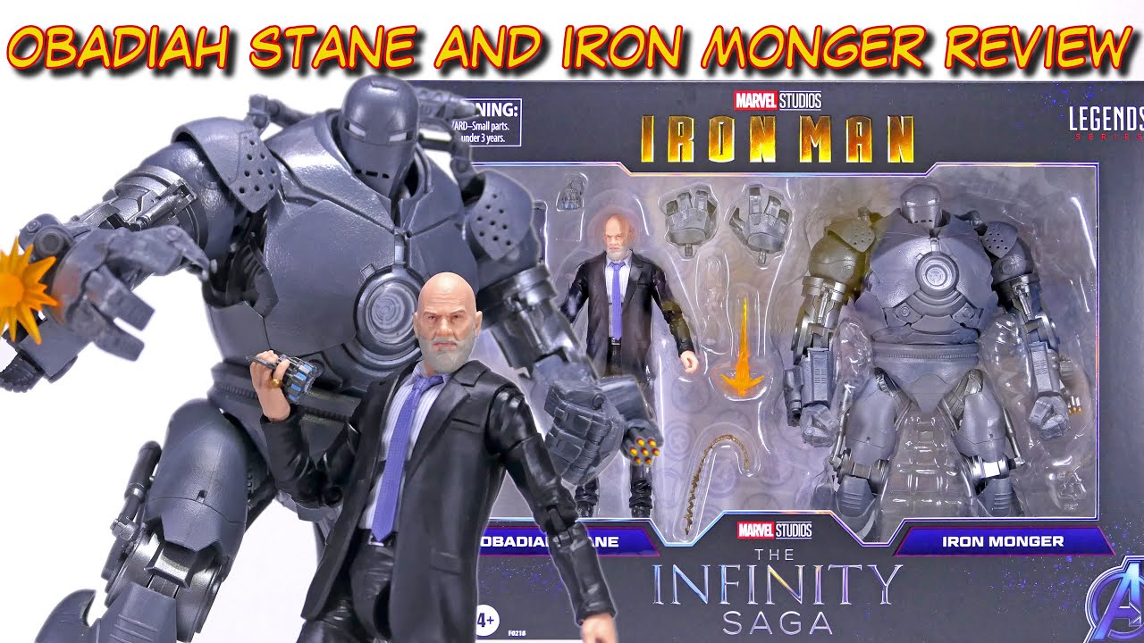 Obadiah Stane and Iron Monger Unboxing and Review Hasbro Marvel Legends ...