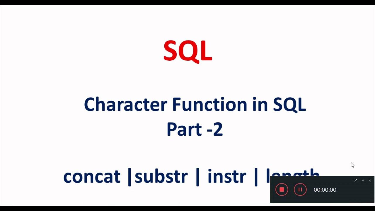 SQL FUNCTION CONCAT SUBSTR INSTR LENGTH YouTube sql-function-concat-substr-instr-length-youtube
