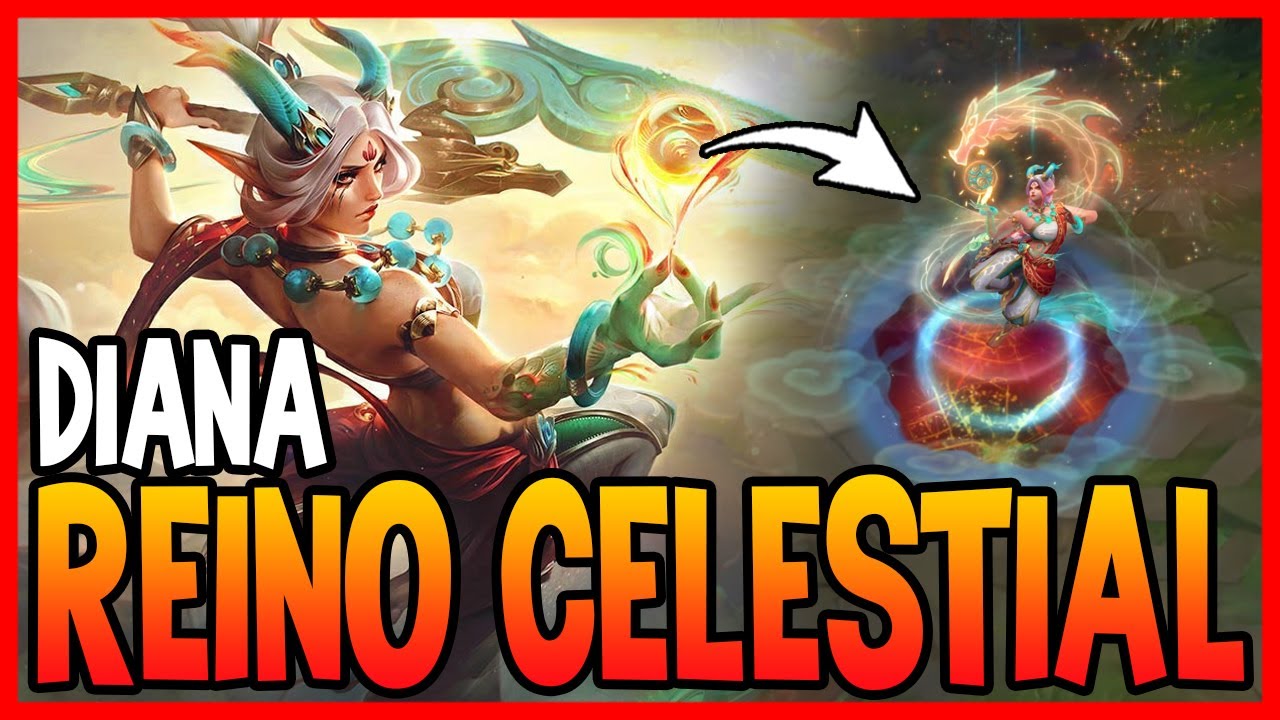 SKIN de DIANA REINO CELESTIAL | League of Legends - YouTube