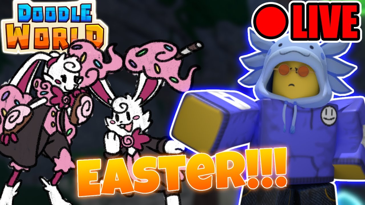 🔴 HUNTING FOR EASTER BUNSWIRL WITH FANS! | Doodle World - YouTube