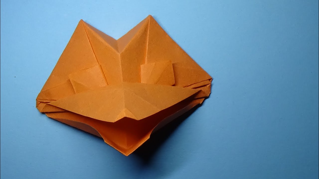 Origami Paper pupet Fidget Fox Face moving toy - How to make a paper ...