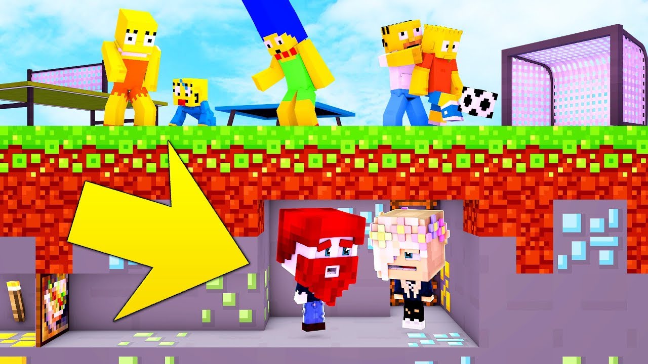 VERSTECKT ALS SIMPSONS | HIDE AND SEEK OP BATTLE - YouTube