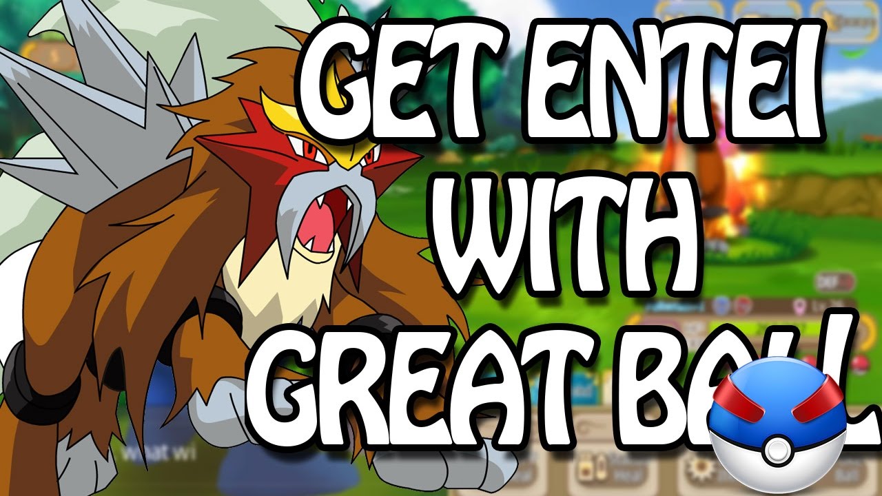 How To Catch Entei With Great Ball - Pokemon Trainer Canyon - YouTube