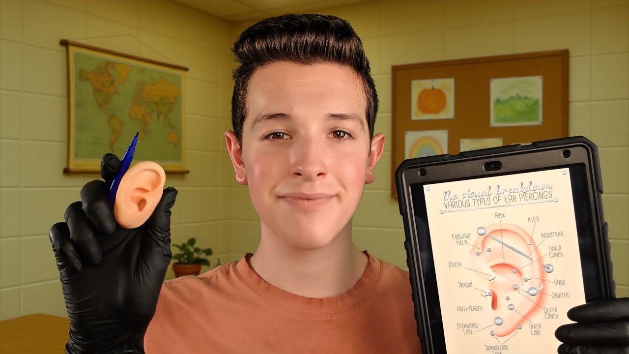 ASMR Guy in the Back of Class Pierces Your Ears - YouTube