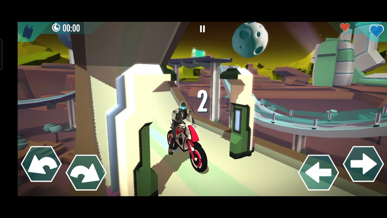 Gravity zero 3D bike stunts #gamesandroid #cargames #bike - YouTube