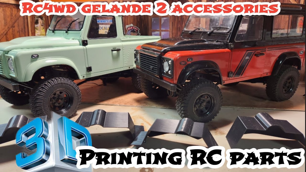 3D Printed parts. RC4WD Gelande 2 fender enclosure Time lapse and ...