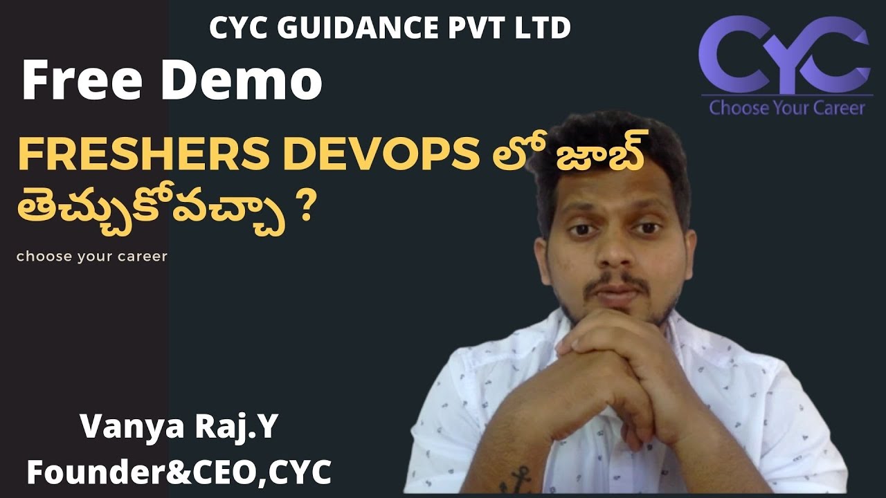 freshers devops లో జాబ్ తెచ్చుకోవచ్చా ?| best devops training institute in hyderabad | Vanya Raj ...